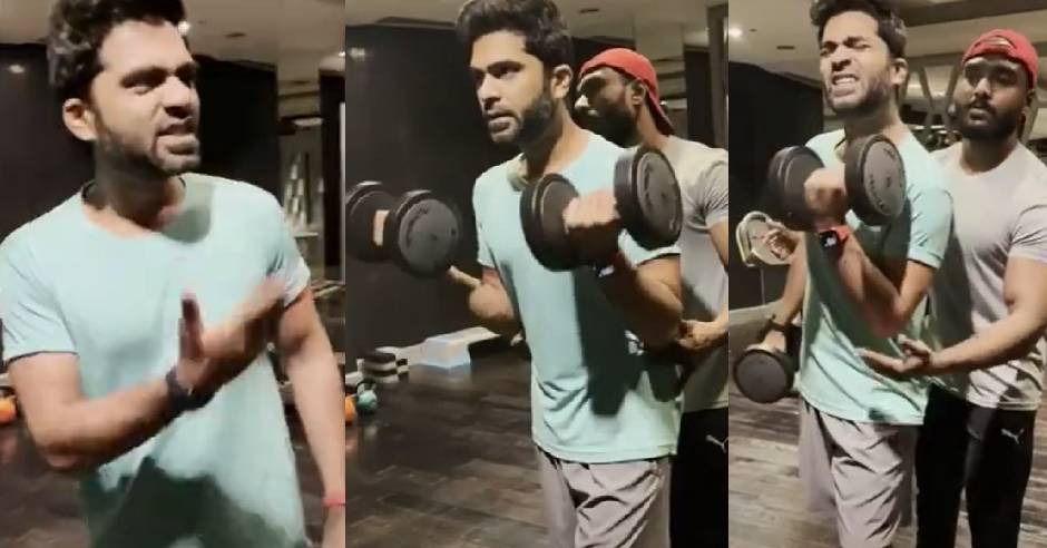 Actor Silambarasan TR latest gym workout video goes viral Maanaadu