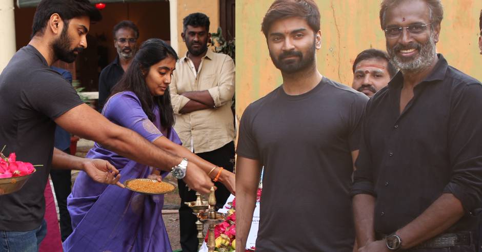 Atharvaa Sam Anton new Tamil film officially launched Arun Pandian Ghibran