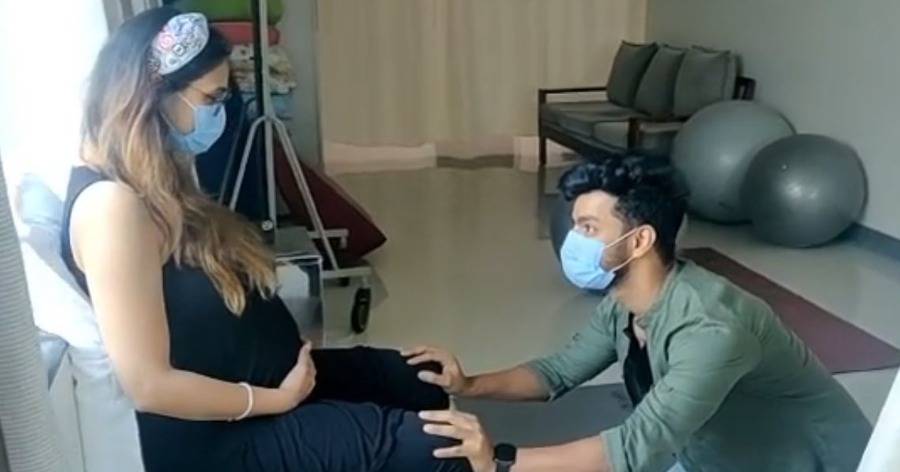 Bigg boss mahat raghavendra wife prachi mishra pregnancy physio session