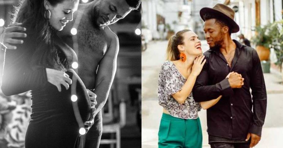 South african actor nyaniso dzedze wife yana fay welcome their first ...