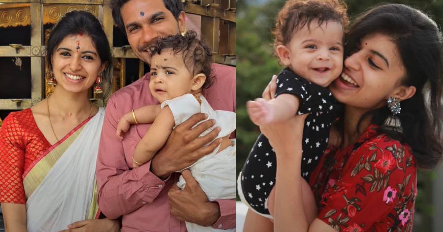 Tamil youtuber harija introduces her son for the first time through a ...