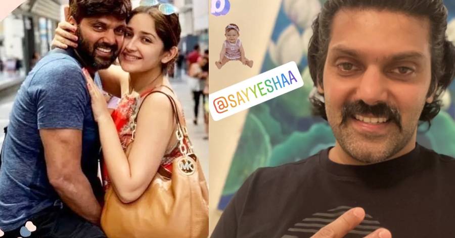 Arya and sayyeshaa name their newborn daughter ariana picture goes ...