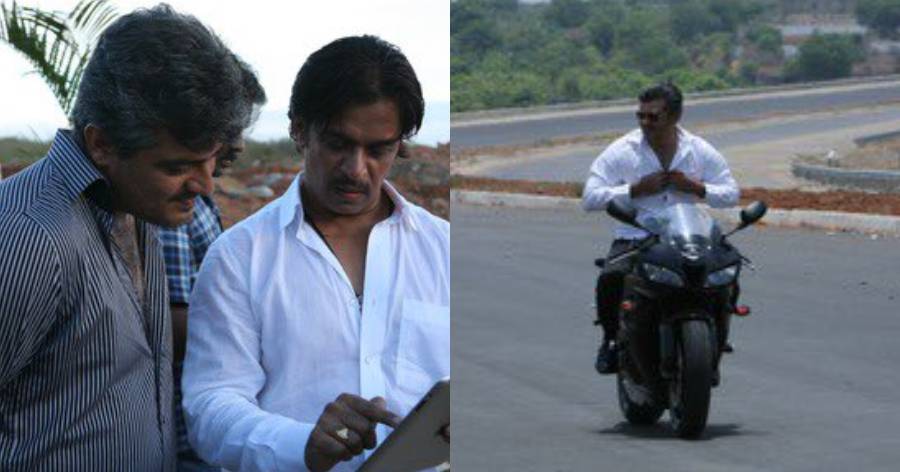 Mankatha Ajith Bike Stills