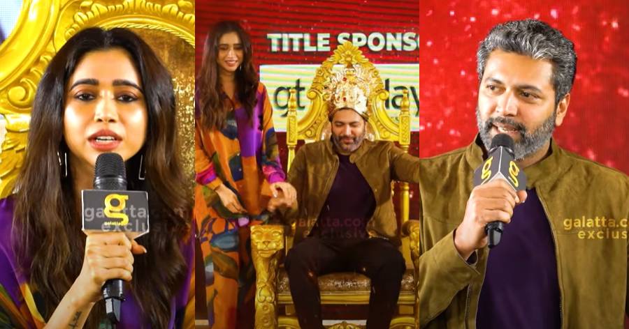 Aarthi ravi crowns jayam ravi in a special fans festival event