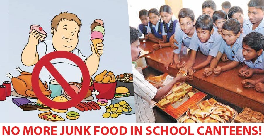 FSSAI bans junk food in school canteens & surrounding 50 metres in India!